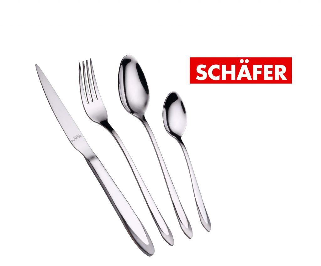 Schafer 72 Delig 12 persoons Bestekset - Karakus Home